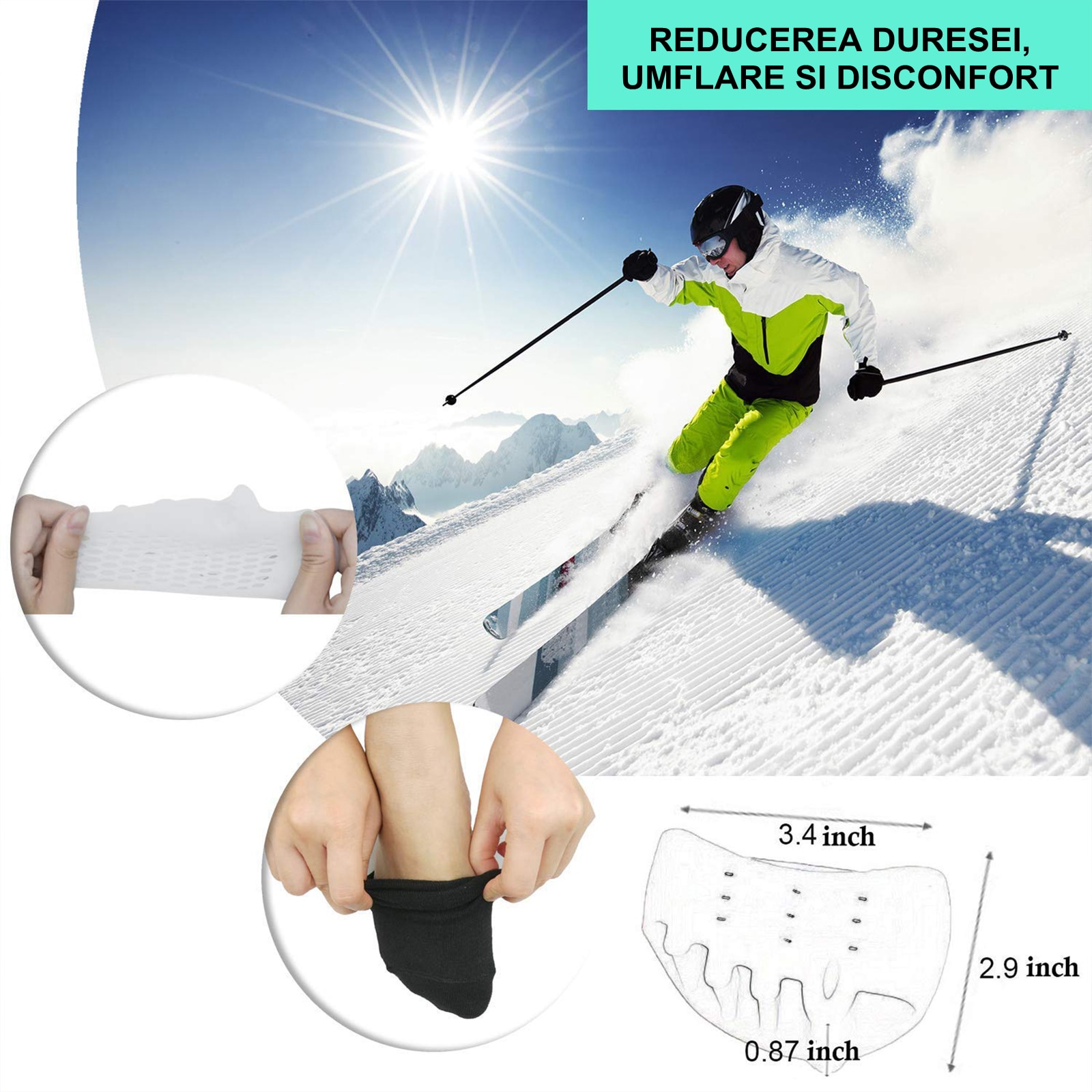 Set 4 branturi talpi, NOUSEG, Silicon, Transparent - eMAG.ro