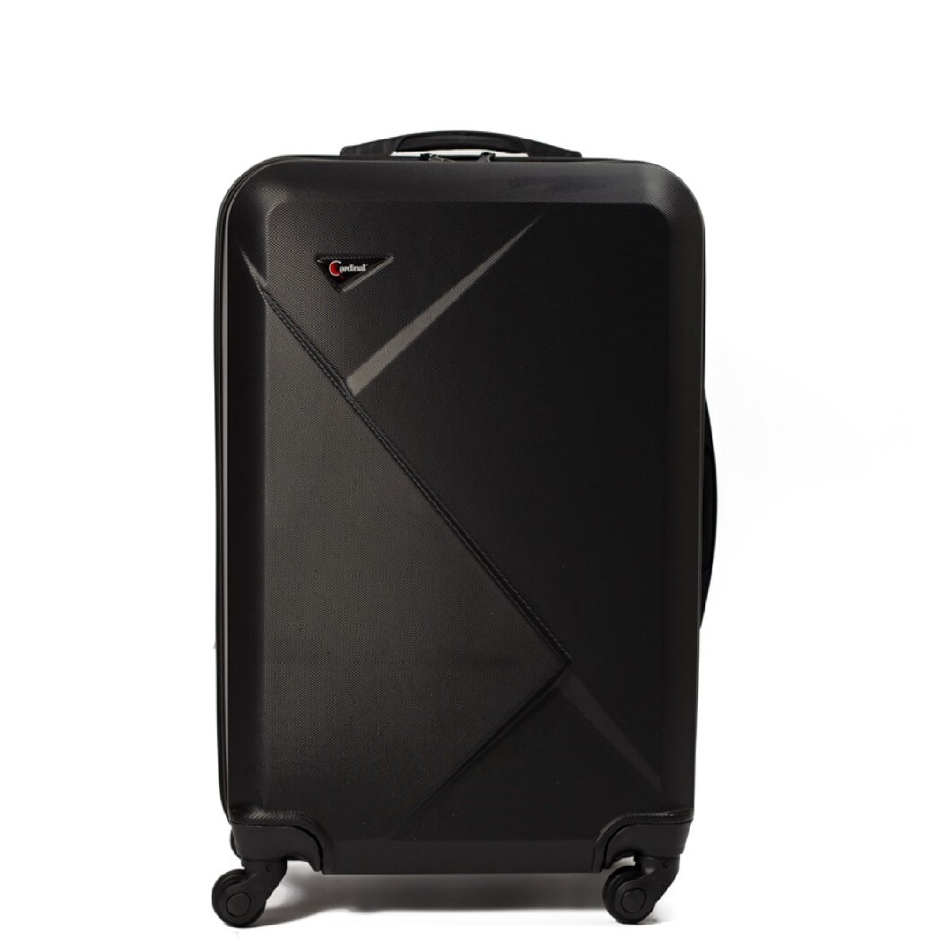 Troler cabina avion, Cardinal, ABS, 4 roti, 81l, 67 x 45 x 27 cm, Negru ...