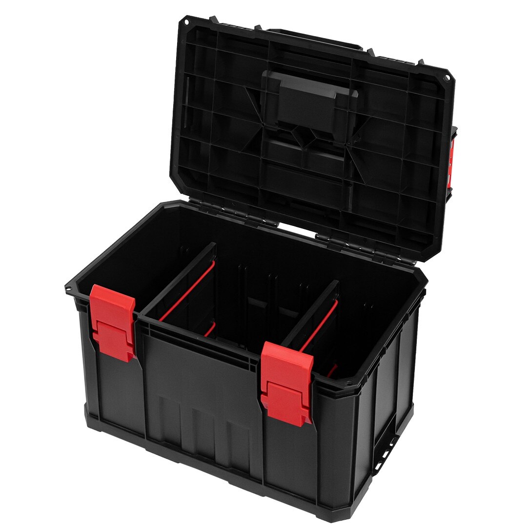 Cutie pentru scule Bauhus, 355x530x310 mm, Negru/Rosu - eMAG.ro