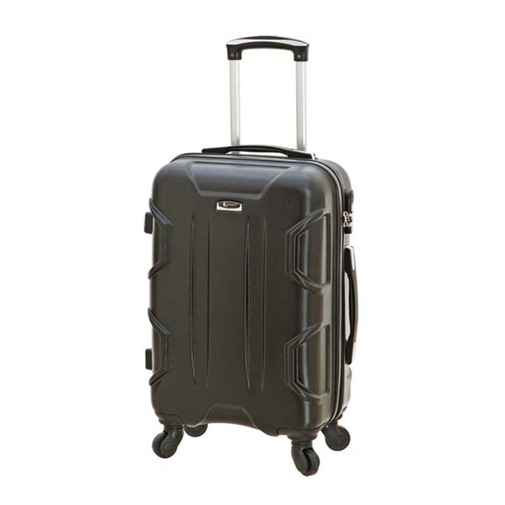 Troler cabina avion, Cardinal, ABS, 4 roti, 39l, 50 x 33 x 21 cm, Negru ...