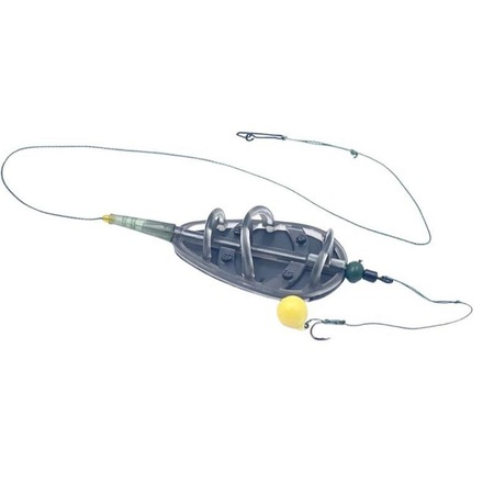 Montura method feeder, carlig legat nr 10 cu spin, greutate 50g - eMAG.ro