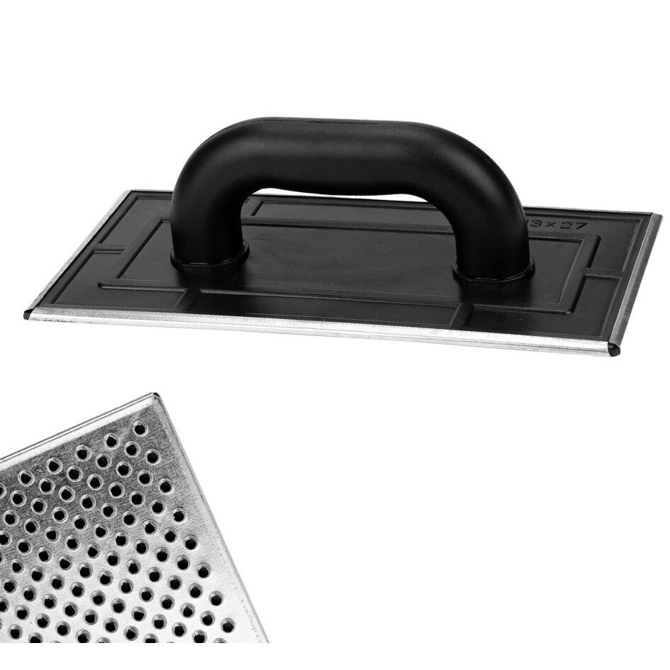 Drisca pentru pereti, Bauhus, Metal, 27x13 cm, Negru/Argintiu - eMAG.ro