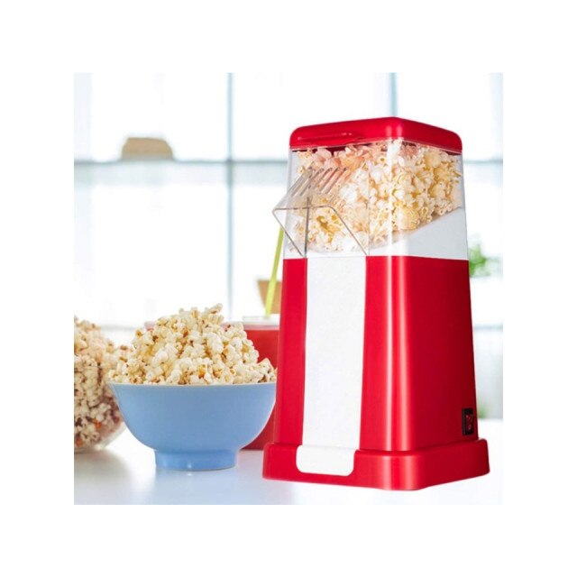 Aparat preparare popcorn, fara ulei, Rosu/Alb - eMAG.ro