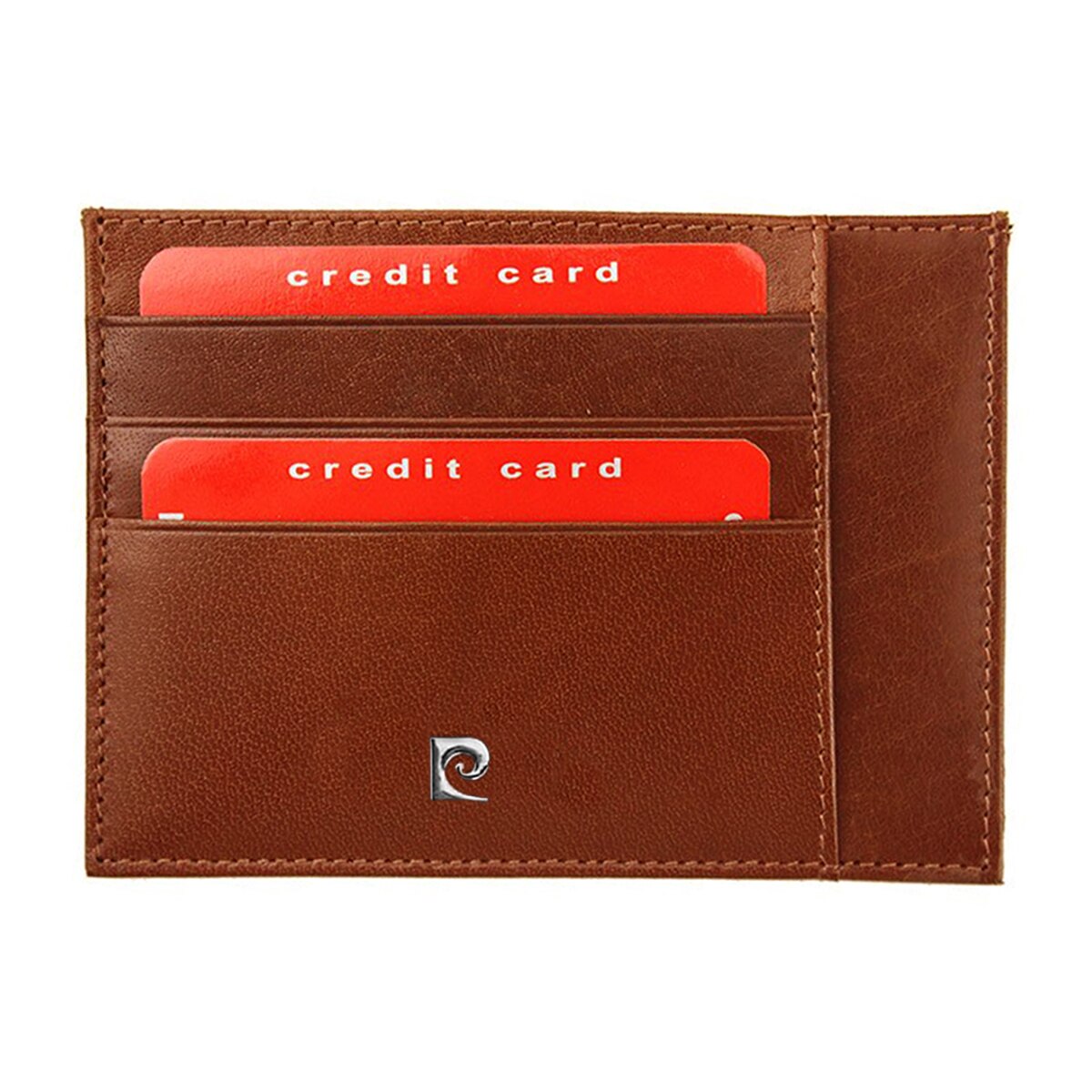 Port card barbati din piele naturala Pierre Cardin GPB455, Maro - eMAG.ro