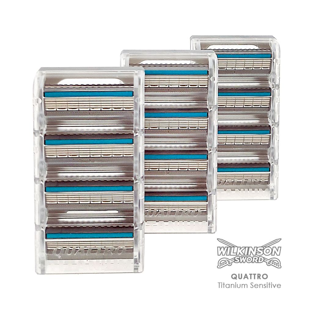 Set 12 Rezerve, Wilkinson Sword, Quattro Titanium Essential 4 Sensitive ...