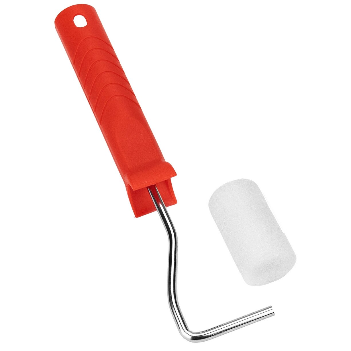 Set trafalet si tava vopsea, Bauhus, Plastic, 50 mm, Negru/Rosu - eMAG.ro