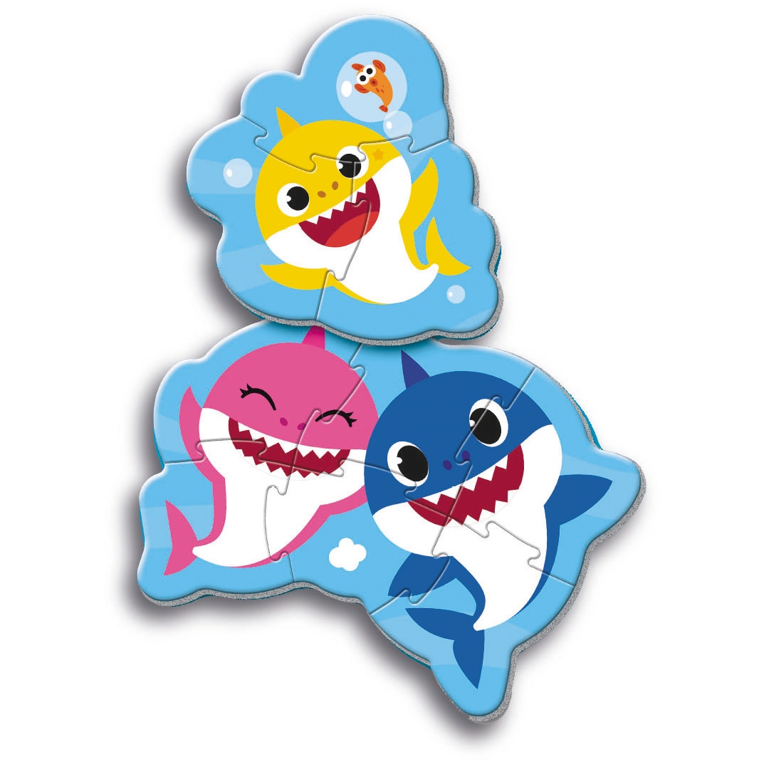 Puzzle Clementoni SuperColor My first puzzles - Baby Shark, 4 in 1, 3/6 ...
