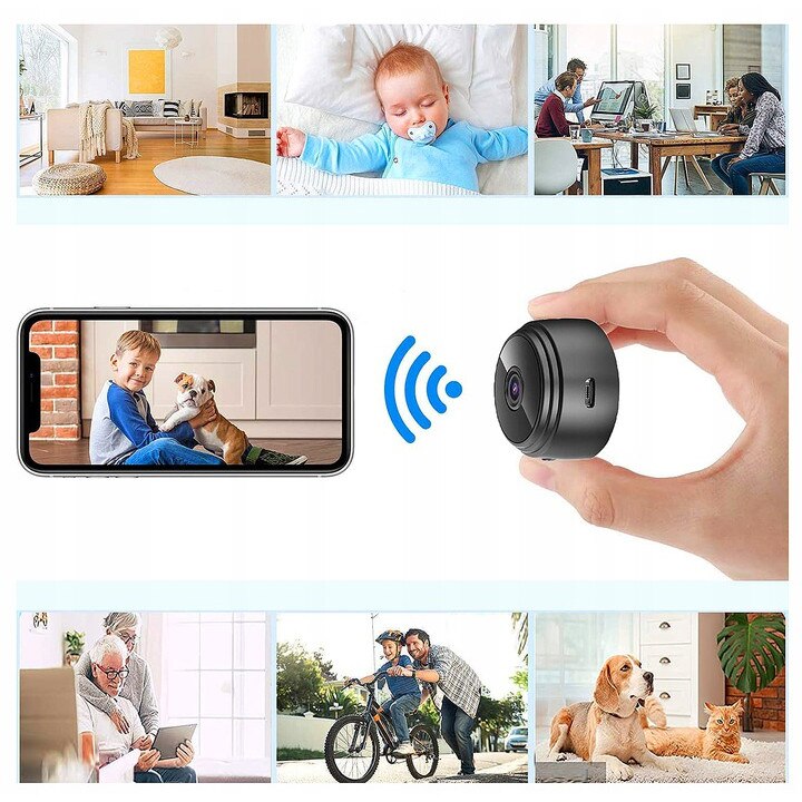 Mini camera spion, Zola®, cablu micro USB 50 cm, suport de prindere ...