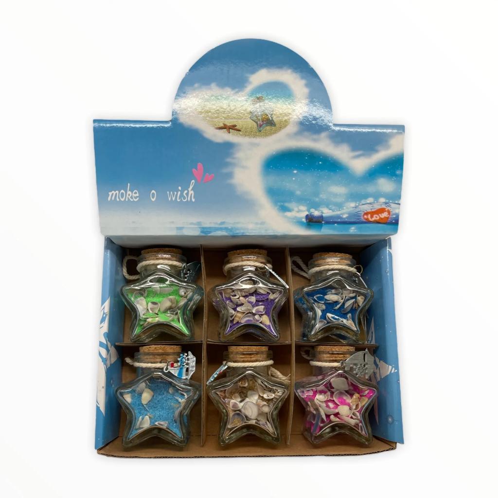 Set 6 Sticle decorative cu scoici, 7x5 cm - eMAG.ro