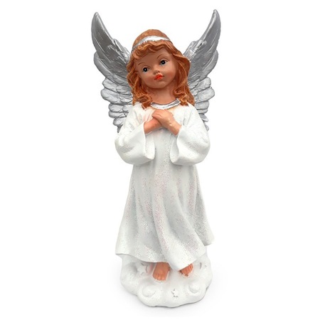 Ornament din rasina in forma de inger care se roaga, 13x26 cm, NJB-394 ...