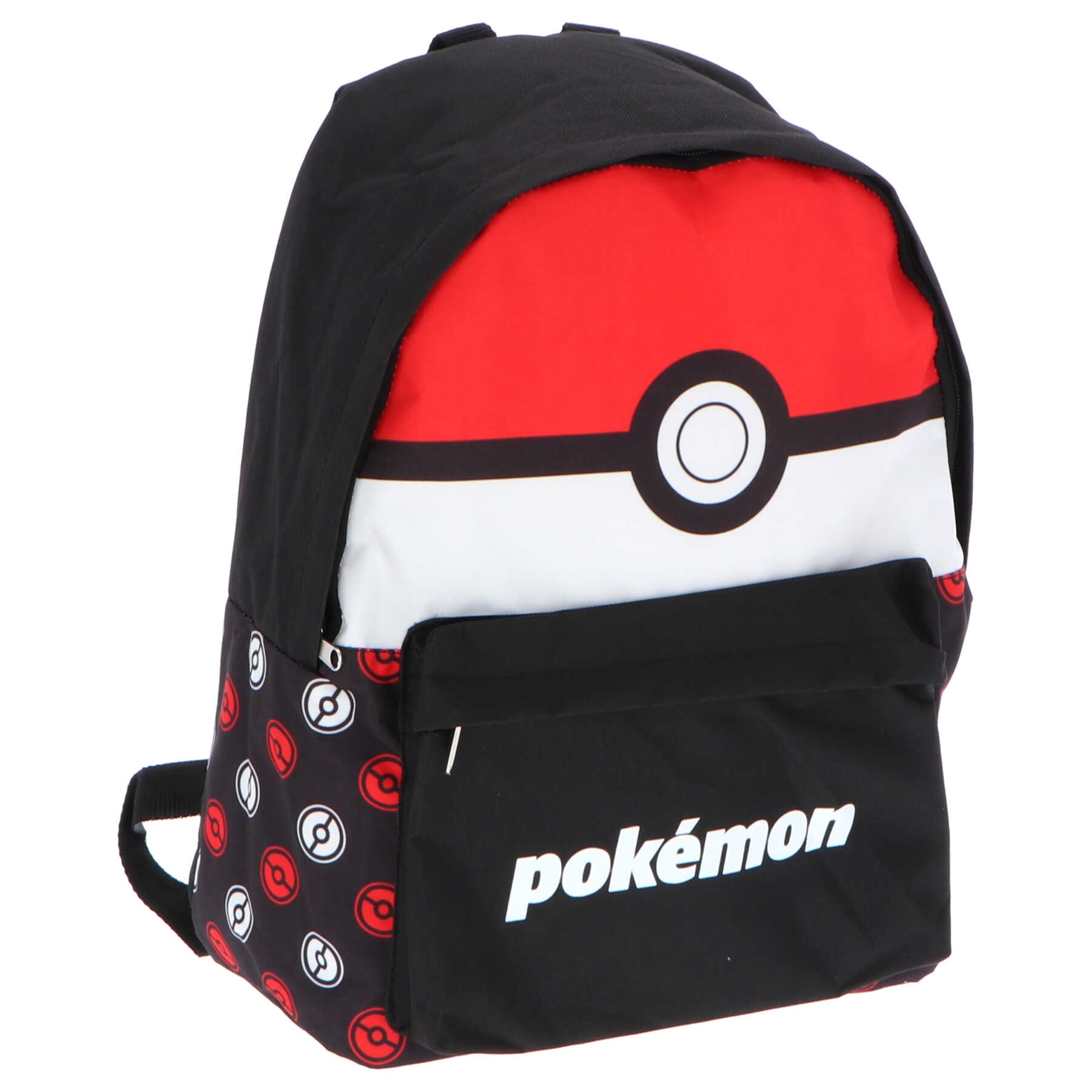 Ghiozdan scoala pentru copii, Pokemon - Poke Ball, negru, 40 x 30 x 13 ...