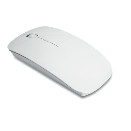 Mouse Wireless, Ergonomic, Slim, Alb Lucios - eMAG.ro