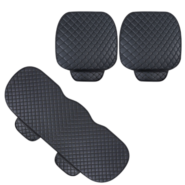 Set 3 huse premium protectie sezut scaune auto, Piele eco, Universale ...
