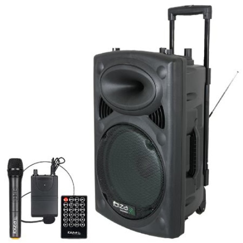 Boxa portabila Ibiza Port15UHF, 15 inch, 800W 12/230V Bluetooth, USB ...