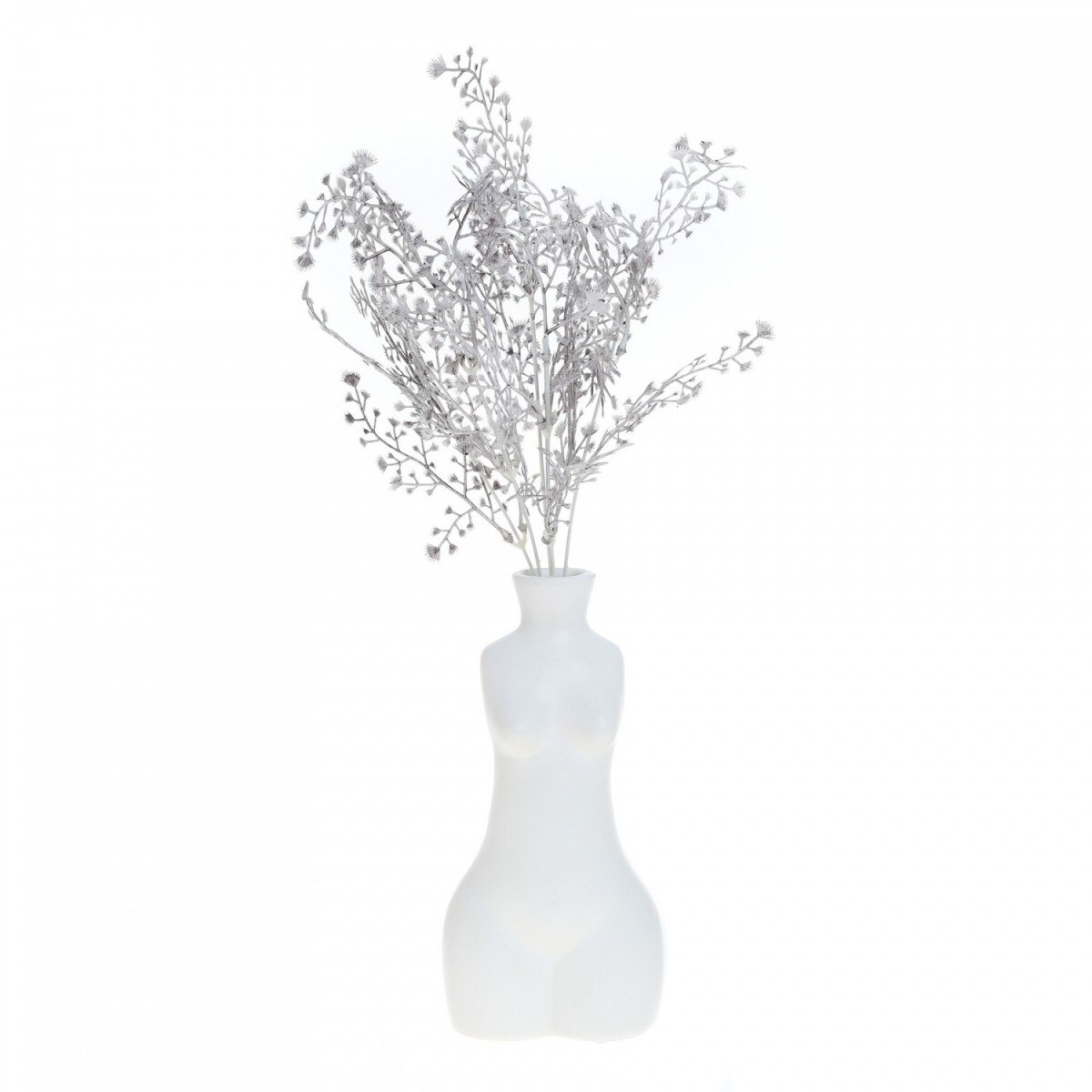 Frunze decor artificiale, PAMI, F1021-126, 30 cm Gri - eMAG.ro