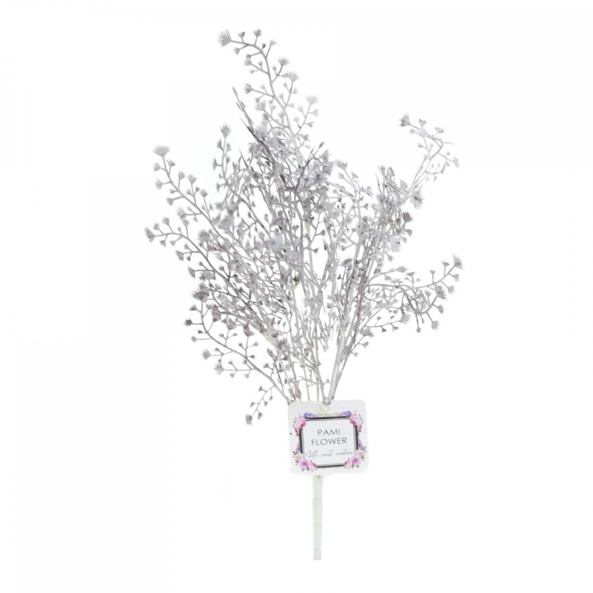 Frunze decor artificiale, PAMI, F1021-126, 30 cm Gri - eMAG.ro