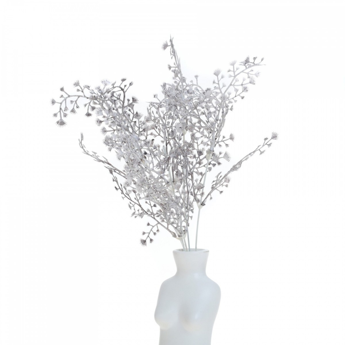 Frunze decor artificiale, PAMI, F1021-126, 30 cm Gri - eMAG.ro