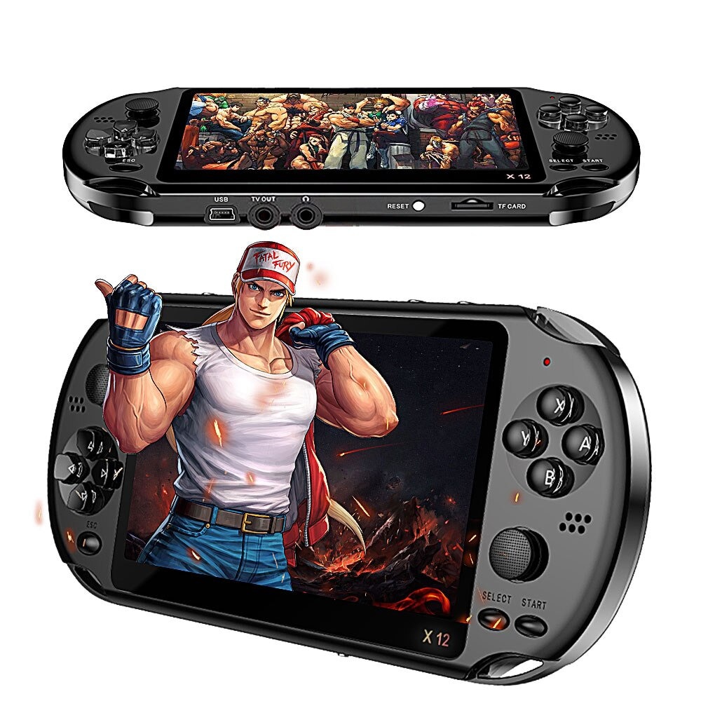 Преносима игрова конзола STELS X12, 5.1 инча, 20000 вградени игри ...