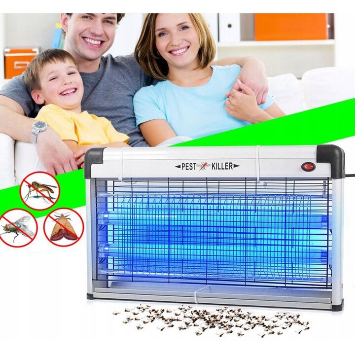 Aparat Anti-Insecte, Lampa UV, 25x65cm, 40 W, Alb - eMAG.ro