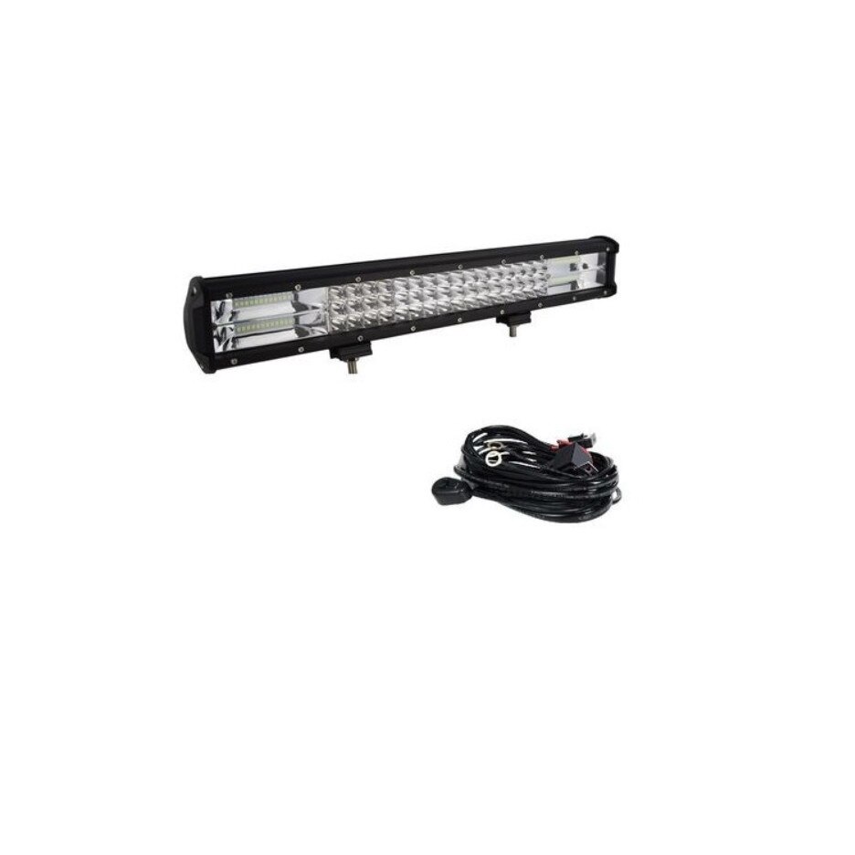 Pachet Led Bar 288w,12-24V si kit releu cu buton interior siguranta ...