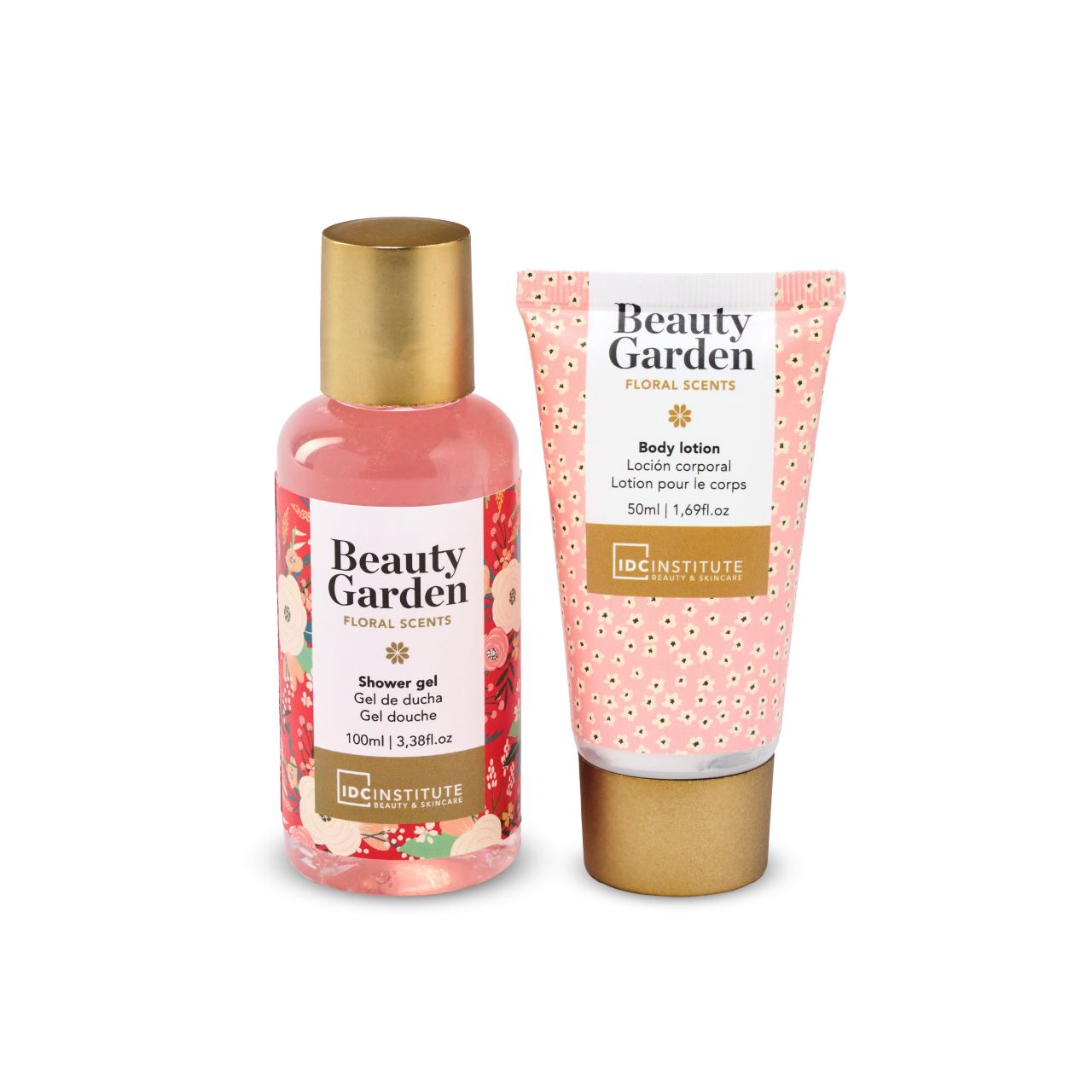 Set cos cadou cu 2 produse de ingrijire Scented Flowers IDC Institute ...