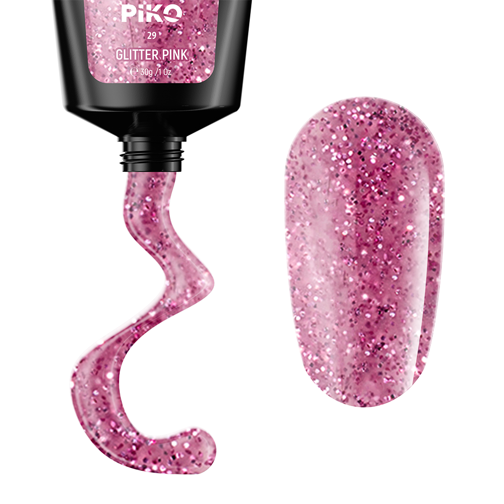 Polygel color, Piko, 30 g, 29 Glitter Pink - eMAG.ro