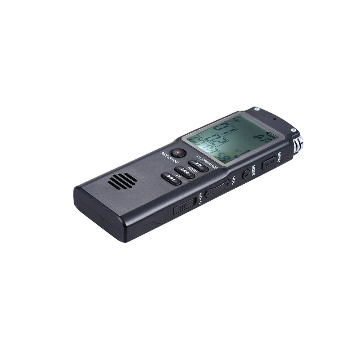 Диктофон Аудио запис, 8Gb памет, LCD екран, черен - eMAG.bg