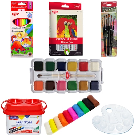 Set Scoala cu rechizite Daco, 7 buc/set - eMAG.ro