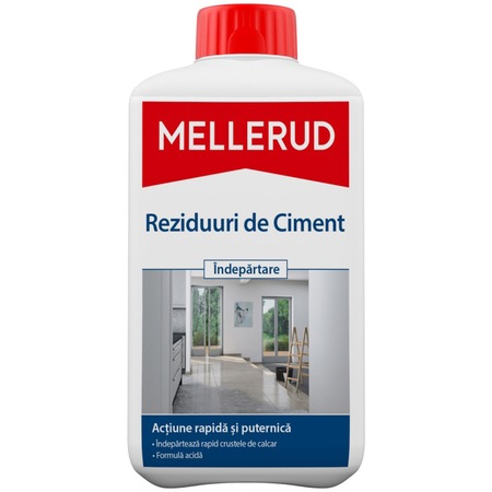 Solutie indepartare reziduuri de ciment Mellerud, 1L - eMAG.ro