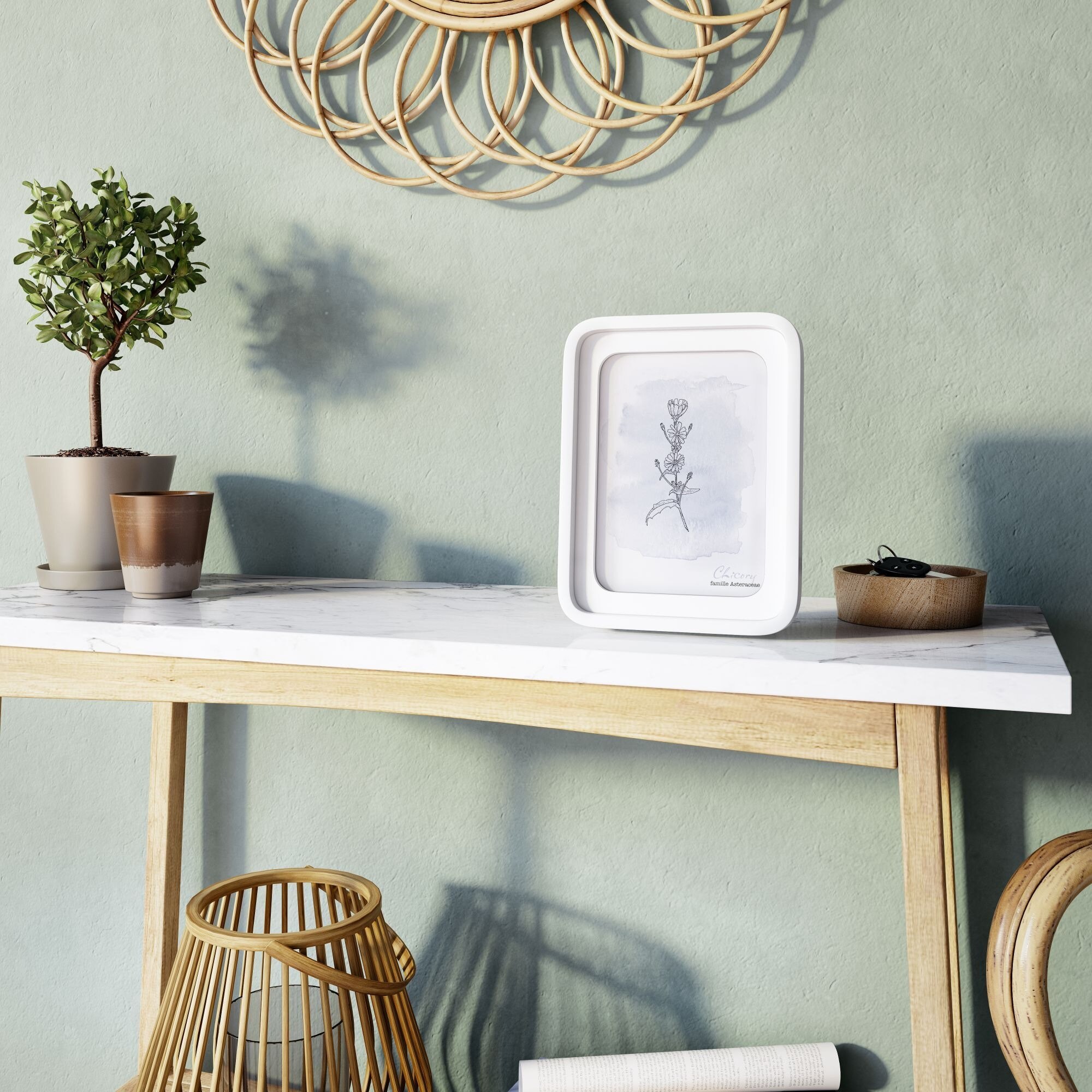 Rama foto Soen, 10 x 15 cm, MDF, alb - eMAG.ro