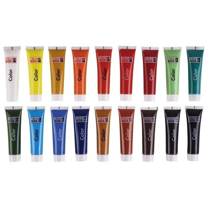 Set acuarele acrilice Marabu Creative Box, 18 bucati x 36 ml - eMAG.ro