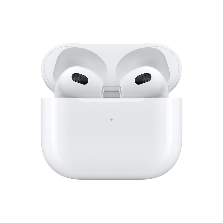 Casti Apple AirPods 3 (2022), Lightning Charging Case, White - eMAG.ro