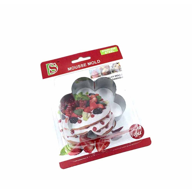 Forma pentru prajituri Homestyle, Inox, Floare, 7.7 cm, Argintiu - eMAG.ro