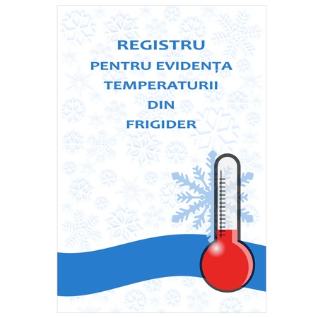 Registru pentru evidenta temperaturii din frigider, format A4, 10 file ...