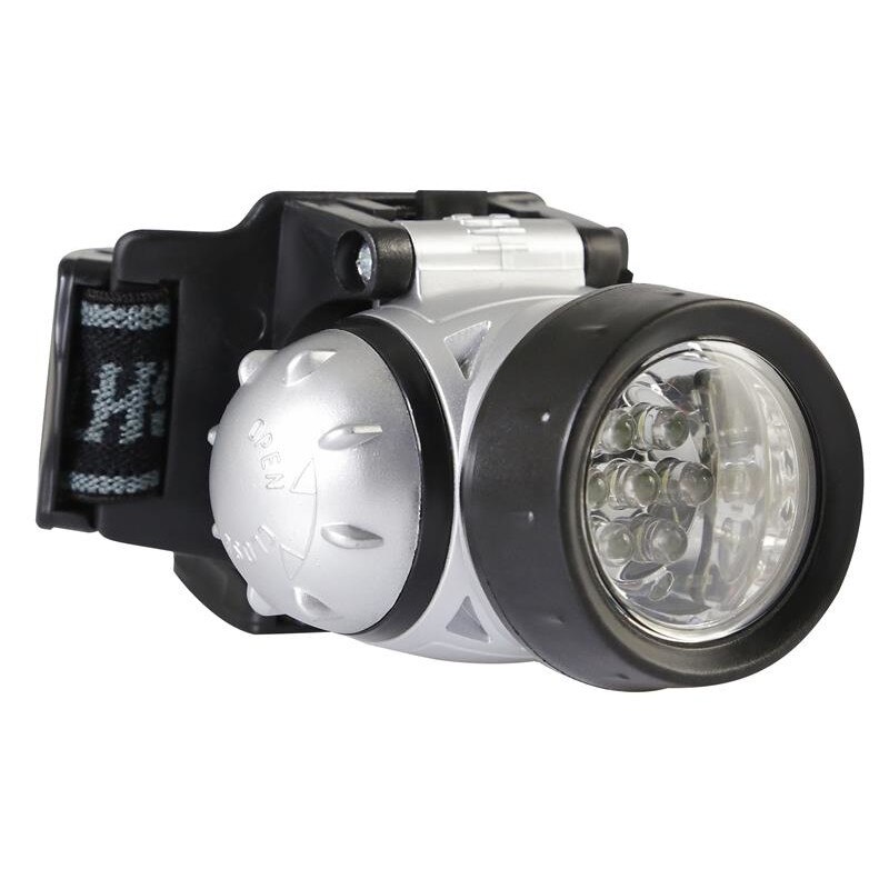 Lanterna frontala, 7 leduri, Negru/Argintiu - eMAG.ro