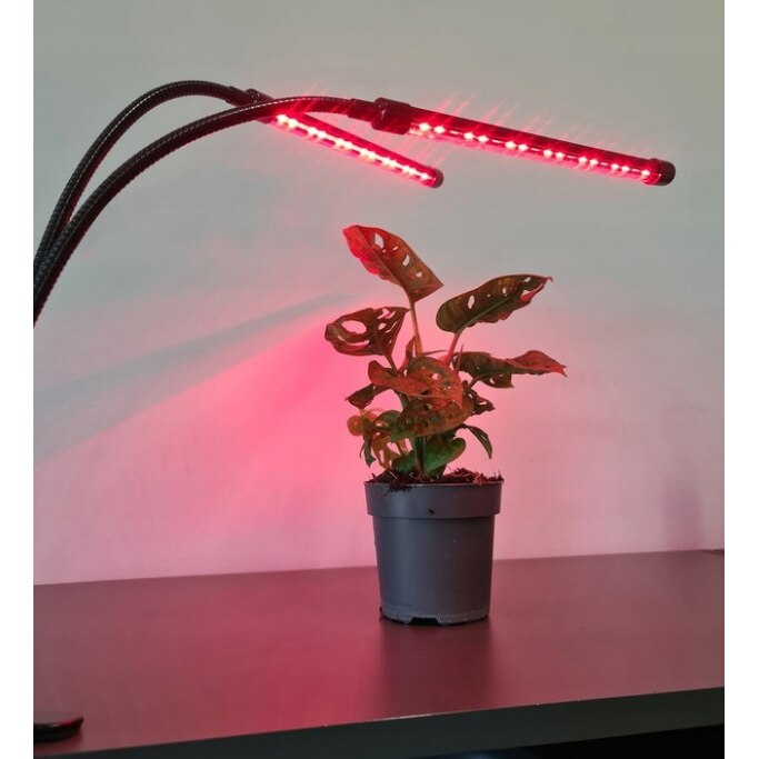 Lampa LED pentru cresterea plantelor, 80W, 3/9/12h, Metal/PVC/Fier ...