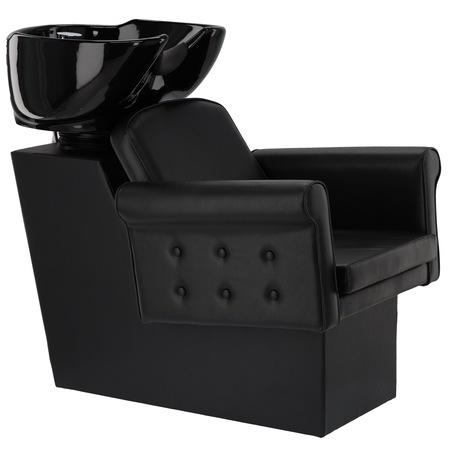 Scafa Salon Aurora, Piele ecologica, Negru - eMAG.ro