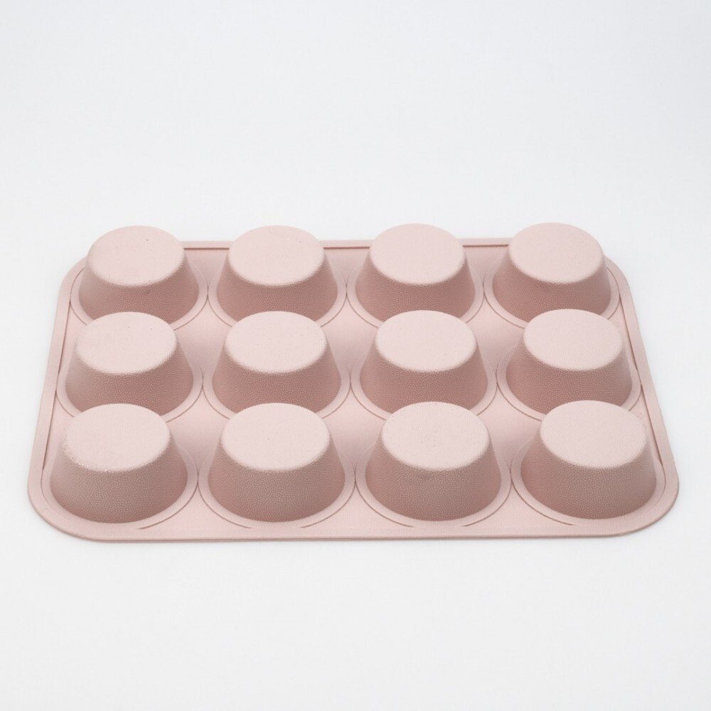 Forma silicon pentru 12 briose, Roz, silicon rezistent la temperaturi ...