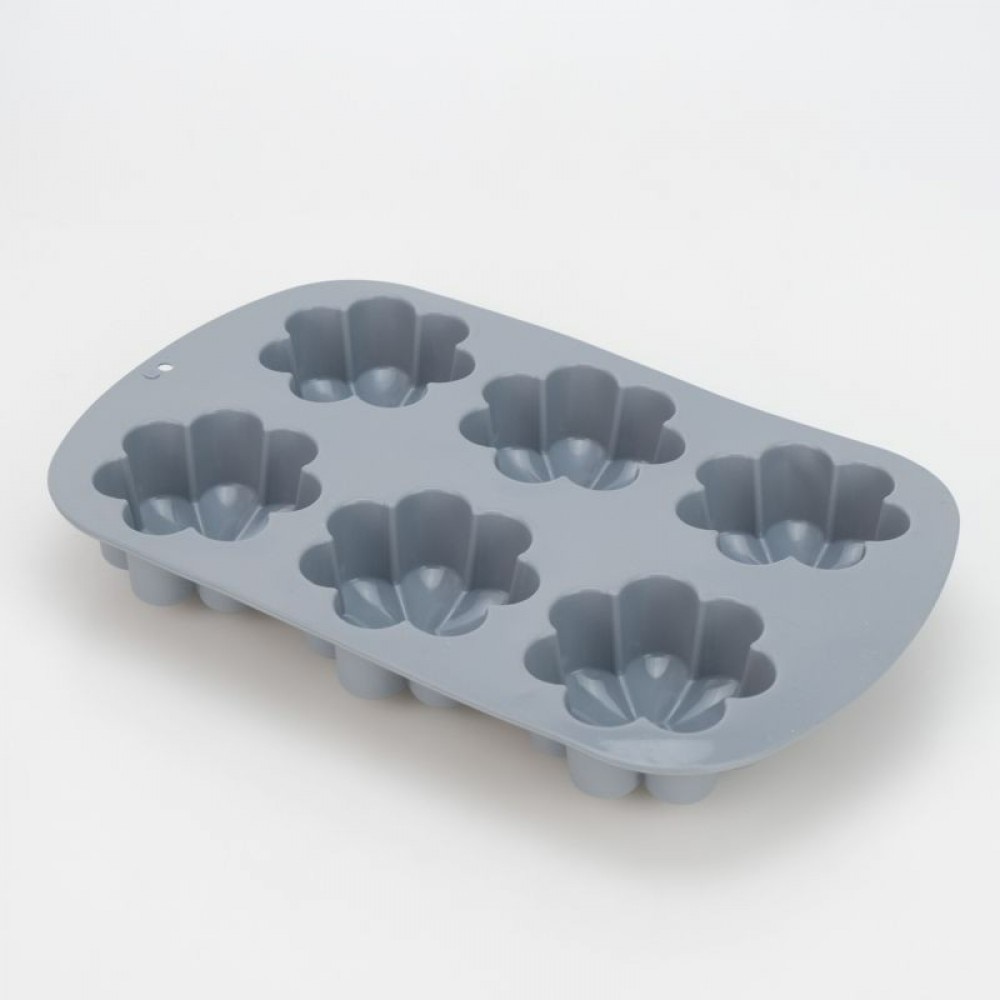 Forma de briose din silicon termorezistent, 27x7x3 cm, Gri - eMAG.ro