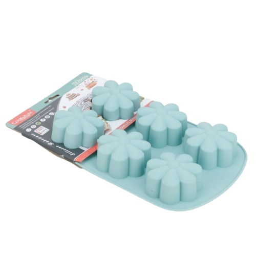 Forma de briose din silicon termorezistent, 27x7x3 cm, Albastru - eMAG.ro