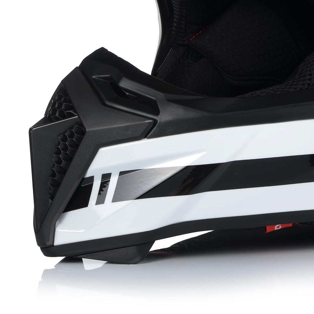 Casca moto Imx Fmx enduro, Protectie UV, Off-Road, Alb si Negru, L 59 ...