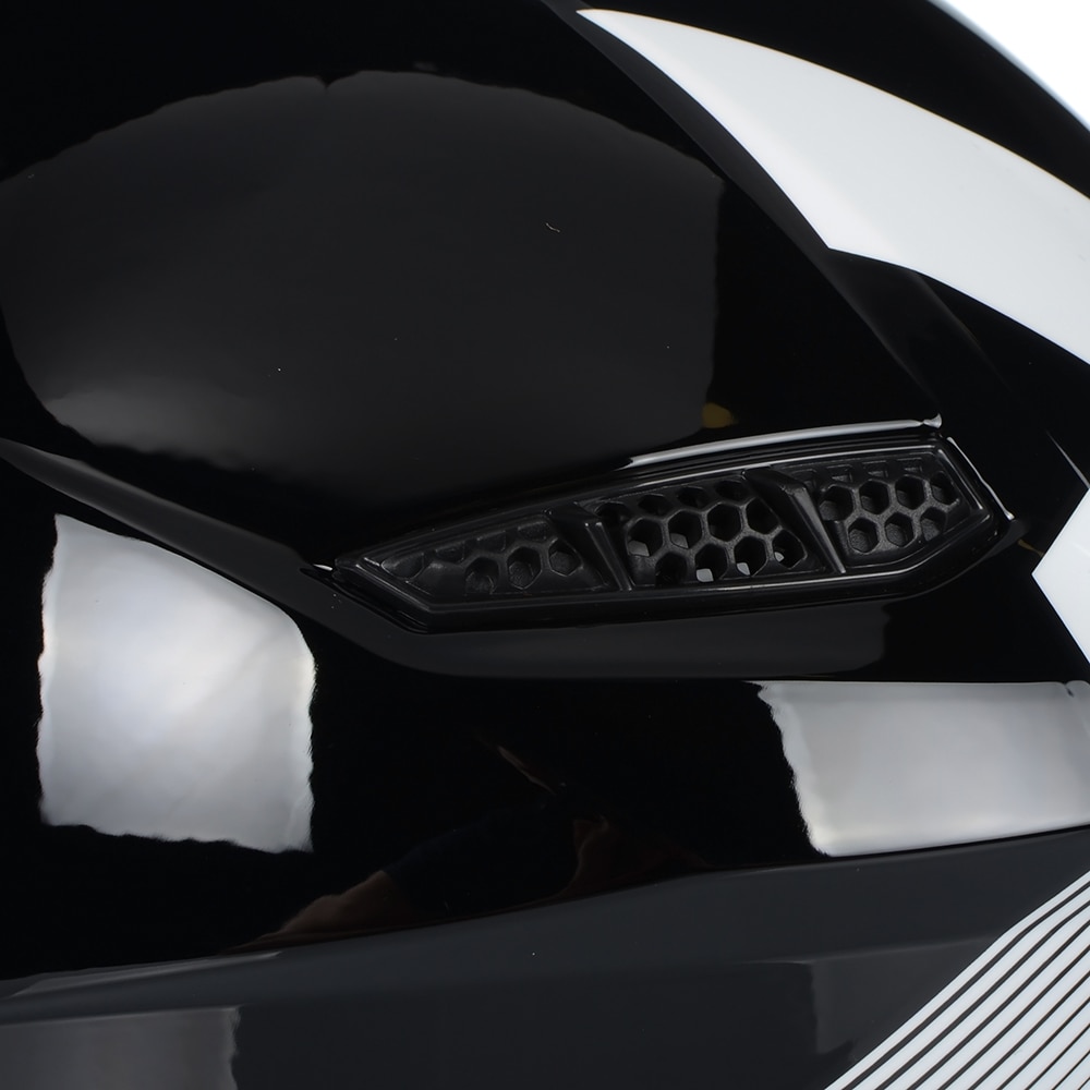 Casca moto Imx Fmx enduro, Protectie UV, Off-Road, Alb si Negru, M 57 ...