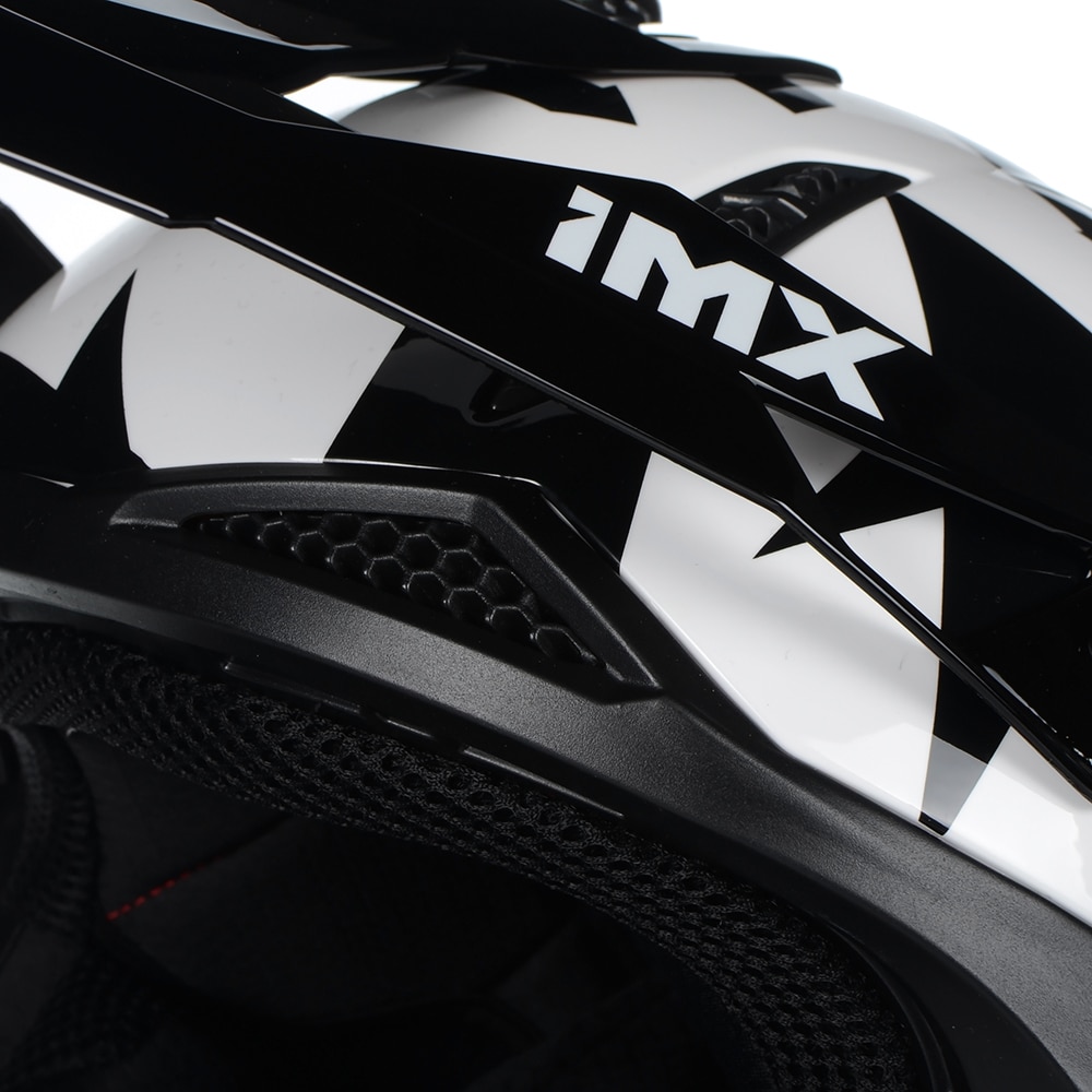 Casca moto Imx Fmx enduro, Protectie UV, Off-Road, Alb Galben, M 57-58 ...