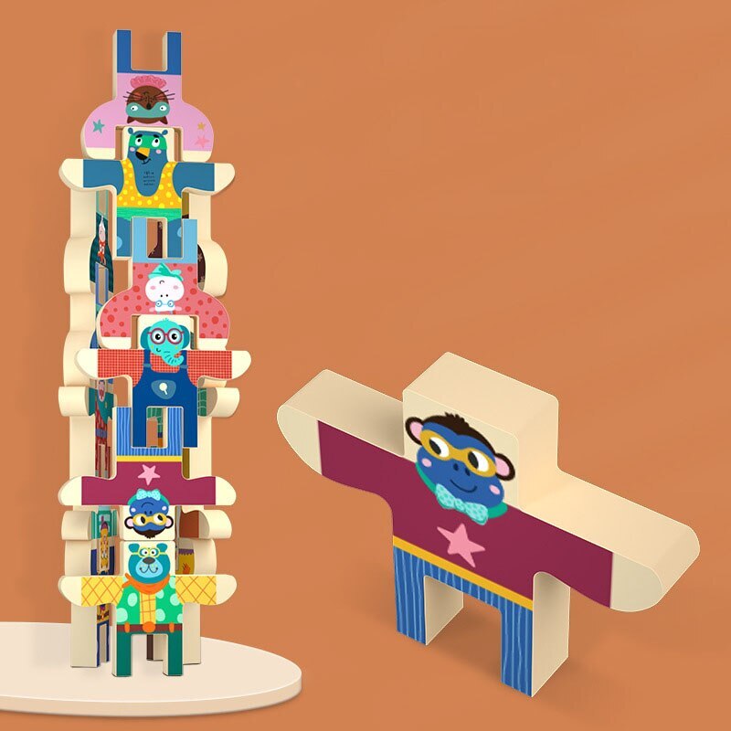 Joc tip Jenga Animal Balance 16 Piese - eMAG.ro