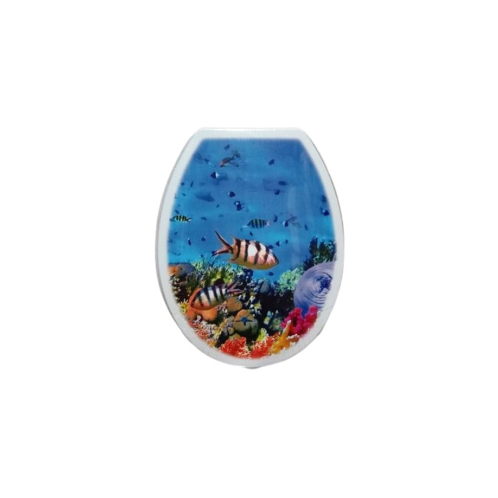 Capac wc Universal, Colorat Starfish - eMAG.ro