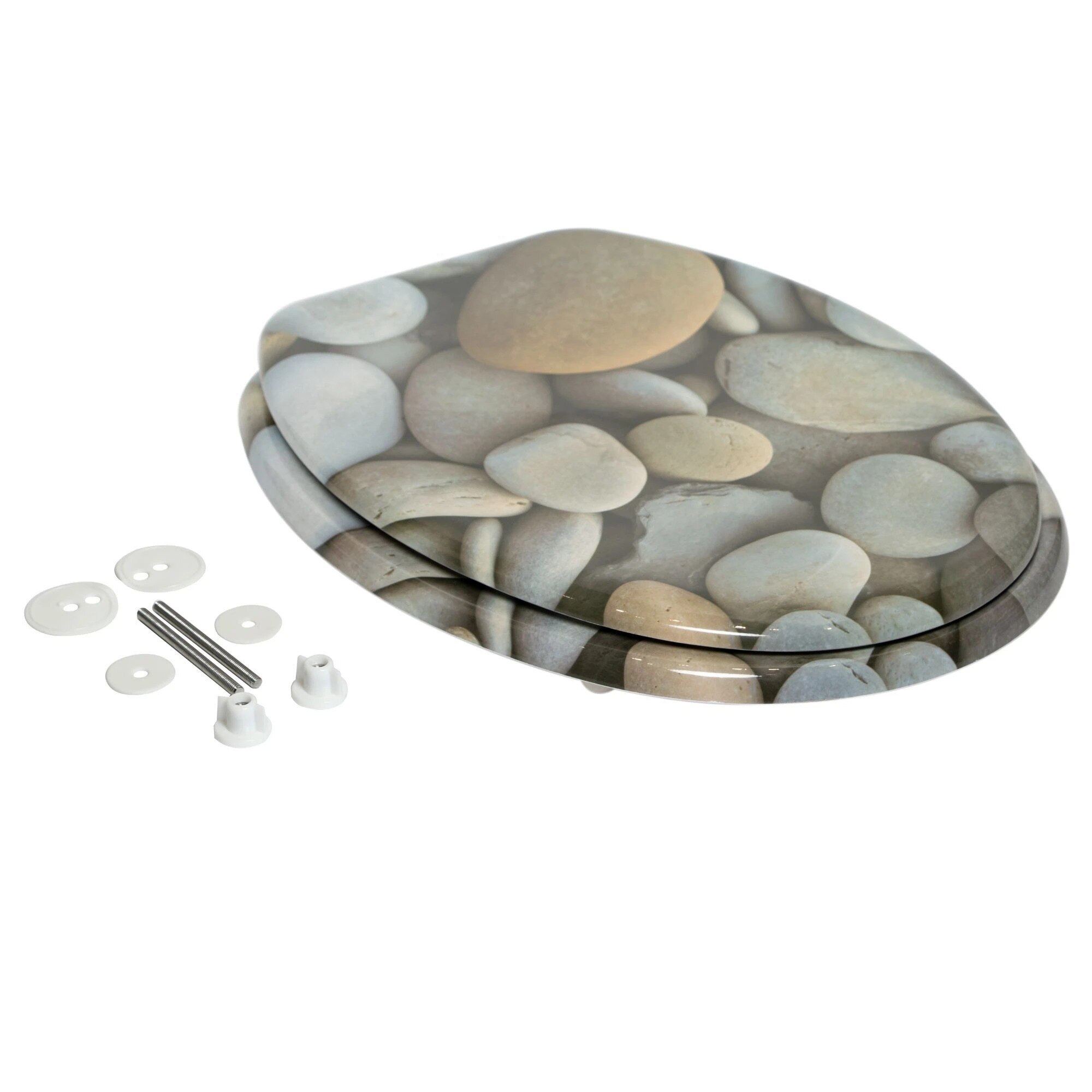 Capac WC Pop, din MDF, model pietre - eMAG.ro