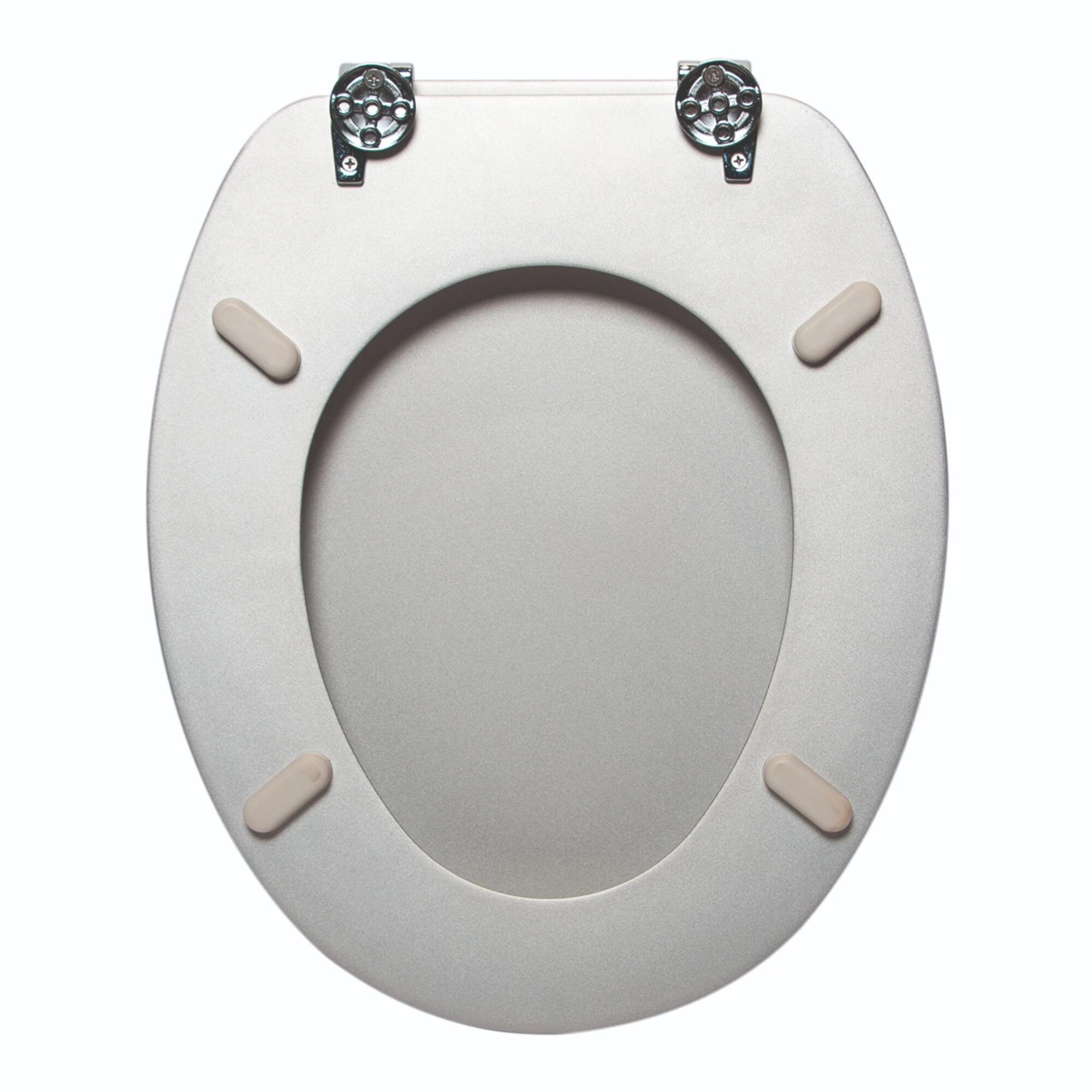 Capac WC Pop, din MDF, inchidere standard, argintiu - eMAG.ro