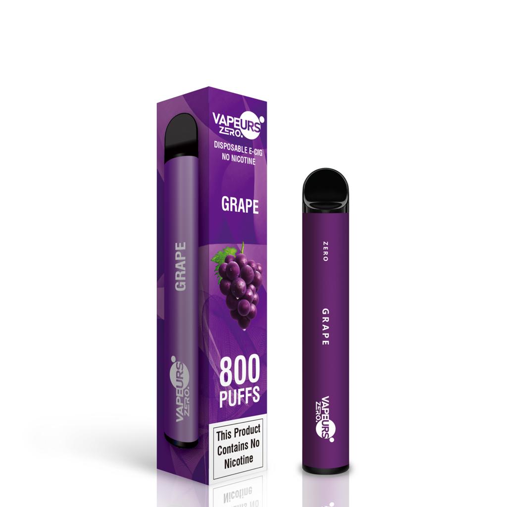 Tigara electronica Vapeurs 800 puff fara nicotina 0%, Grape, Vape cu ...