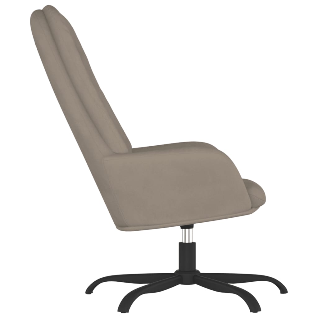Scaun de relaxare, gri deschis, catifea, confortabil si stabil - 8671 ...