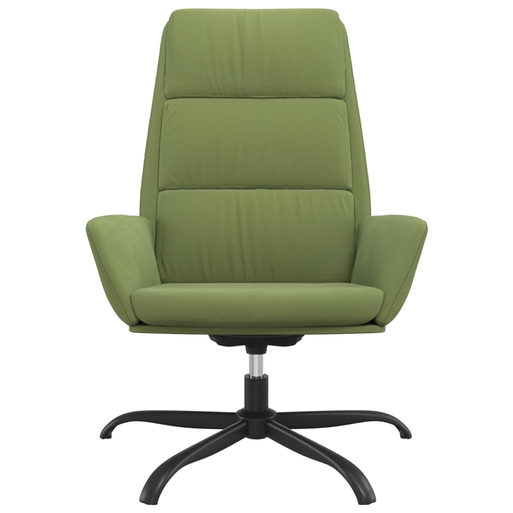 Scaun de relaxare vidaXL, verde deschis, catifea, 70 x 77 x 94 cm - eMAG.ro